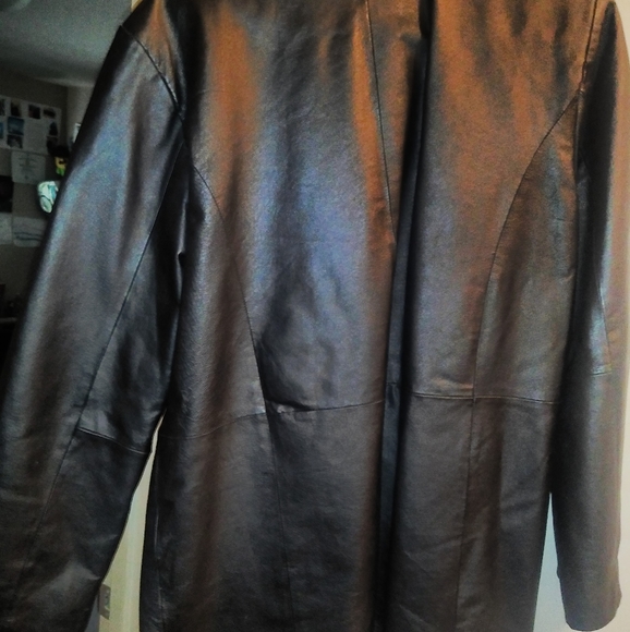 Passport | Jackets & Coats | Passports Ladies Long Black Leather Jacket ...